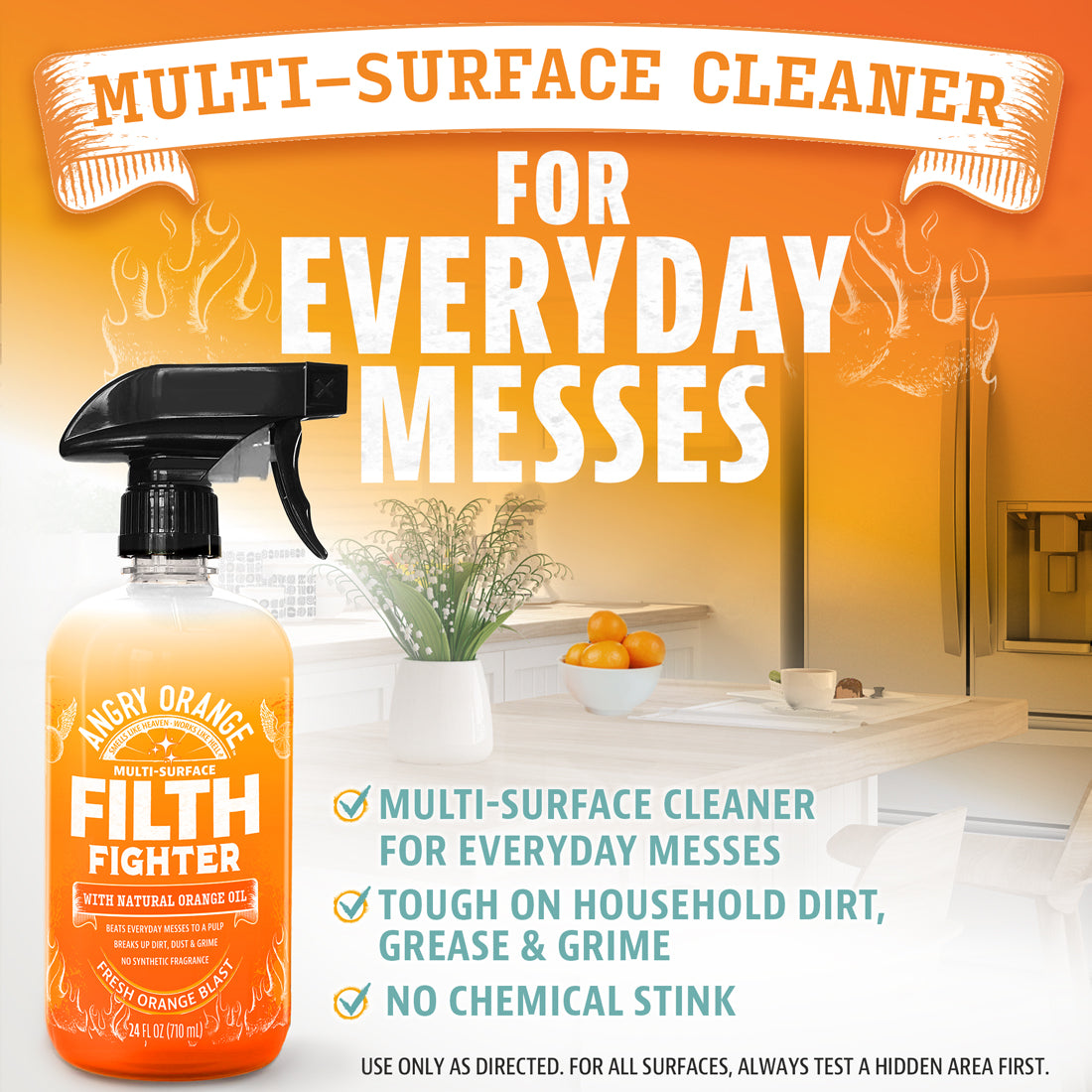 Filth Fighter All-Purpose Cleaner Spray – Angry Orange